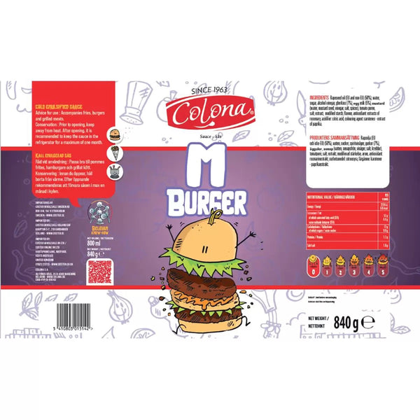 Colona M'Burger Sauce 840g | buy Colona M'Burger Sauce 840g online – Herbs&Beans | Free Delivery