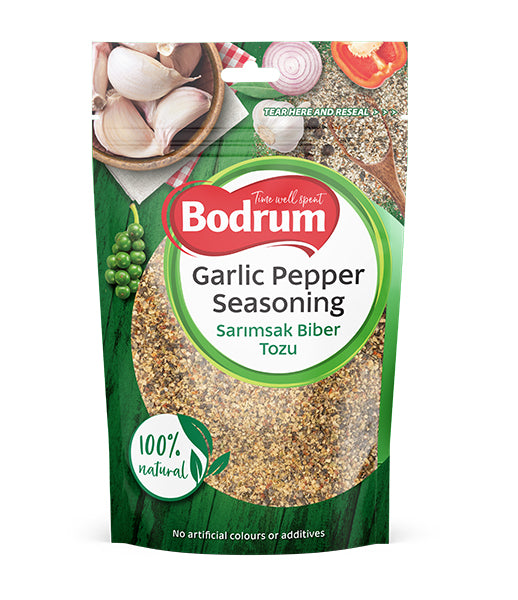 Garlic Pepper Bodrum 100g | buy garlic pepper seasoning online – Herbs ...
