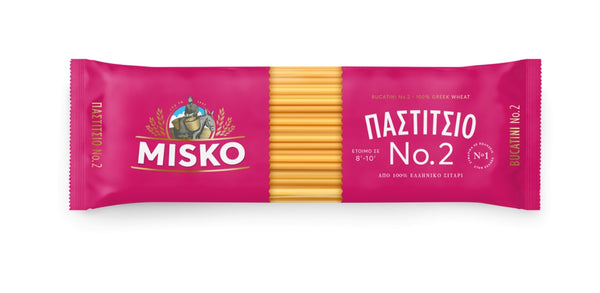 Greek Macaroni Pastitsio No2 (Bucatini) Misko 500g – Herbs&Beans | Free ...