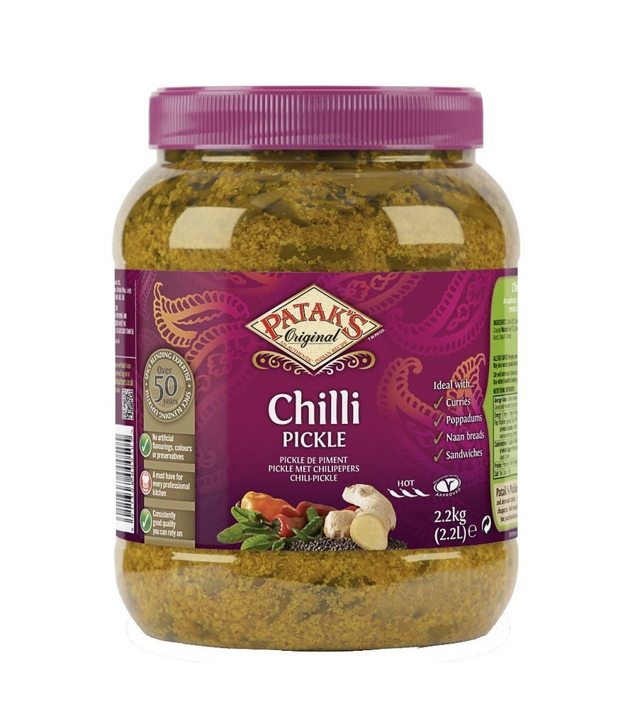 Patak's Chilli Pickle 2.2kg | buy patak chilli pickle online – Herbs ...